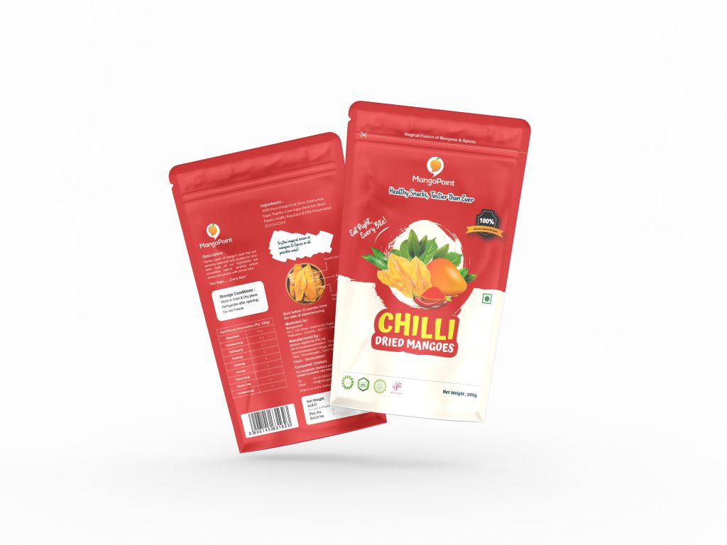 Chilli Dried Mangoes Pouch - 100 Gms - MangoPoint
