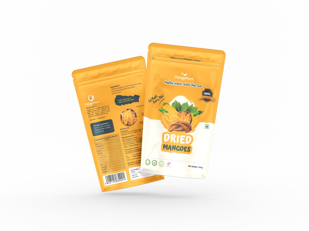 Dried Mangoes Pouch - 100 Gms - MangoPoint